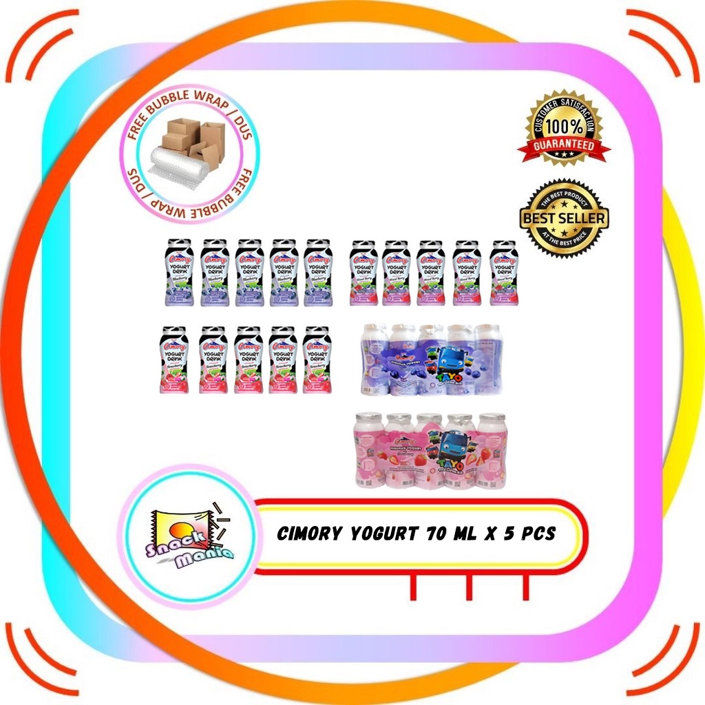 Jual Cimory Mini Yogurt Original Strawberry BlueBerry MixBerry 70 ml 5 ...