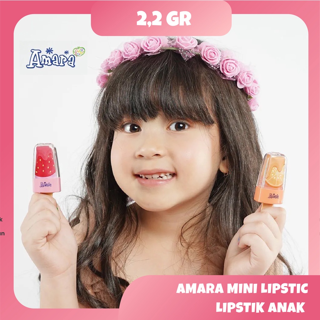 Jual Amara Mini Lipstick Make Up Anak Perempuan 2.2 g | Shopee Indonesia