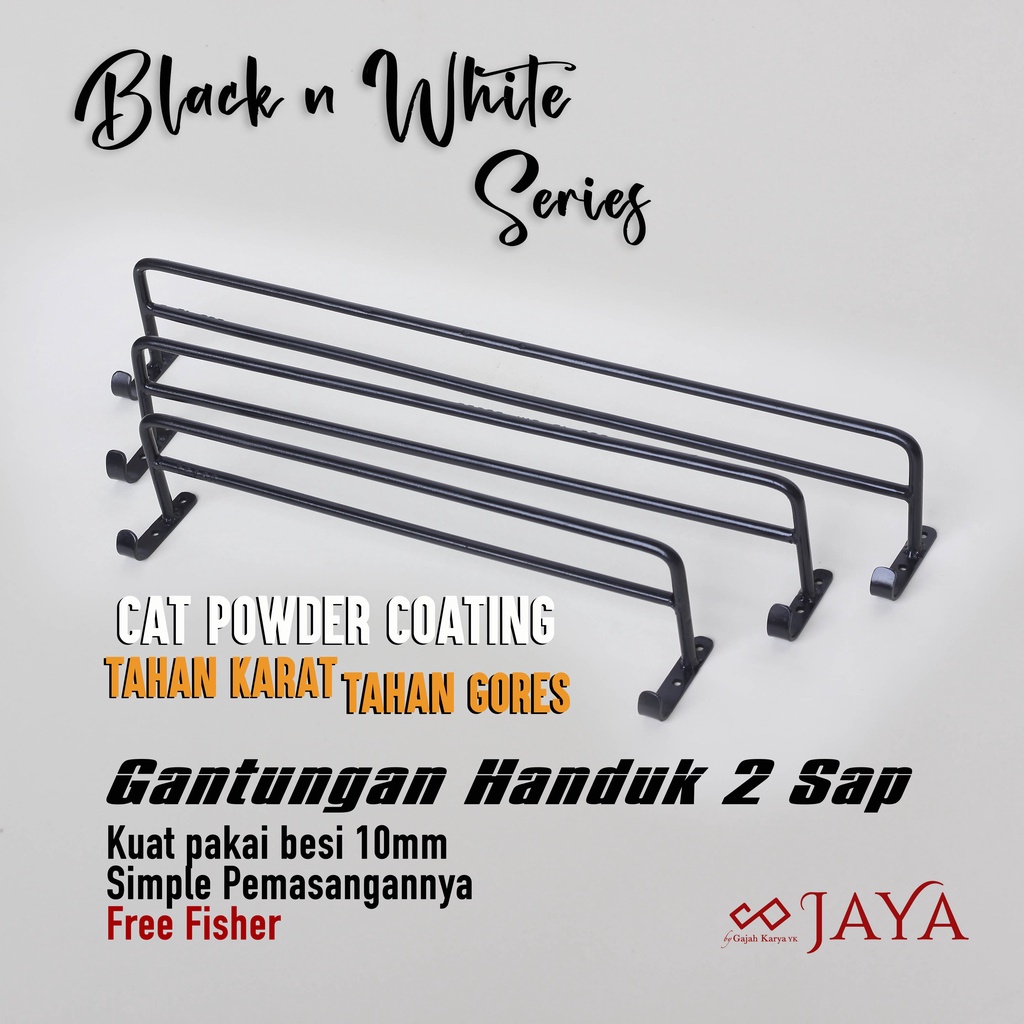 Jual Gantungan 2 Sap Handuk Hanger Tempel Dinding Hook Multifungsi ...