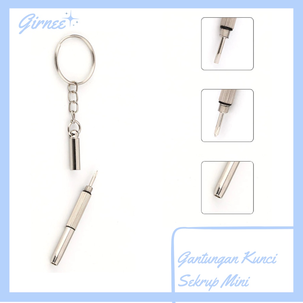 Jual Gantungan Kuncin Obeng Plus Minus/Sekrup Serbaguna/Obeng Jam/Obeng ...