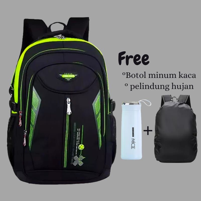 Jual Tas Ransel ANAK LAKI-LAKI DSHILANG+BOTOL+COVER HUJAN RANSEL ANAK SEKOLAH SD,SMP,SMA ...