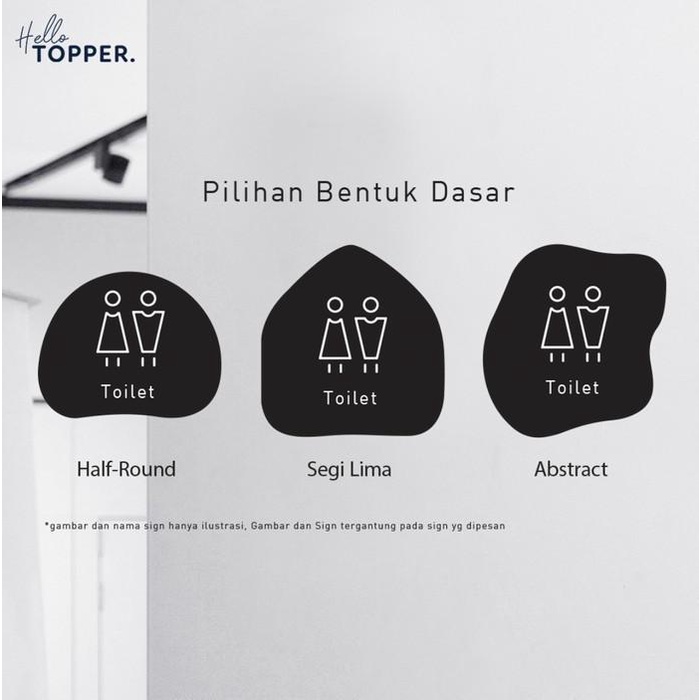 Jual Shower Room Sign Board Akrilik Print Signage Acrylic Petunjuk ...