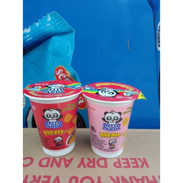 Jual Meiji Hello Panda dip dip 20g coklat dan strawberry. | Shopee ...