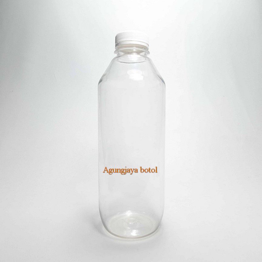 Jual Botol Pet 1000 Ml Kale Bulat Natural / Botol Plastik / Botol Pet ...