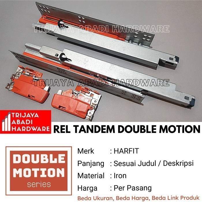 Jual Pengaman Rel Laci Tandem 55 Cm Double Motion Harfit Tsmf 550 Mm ...