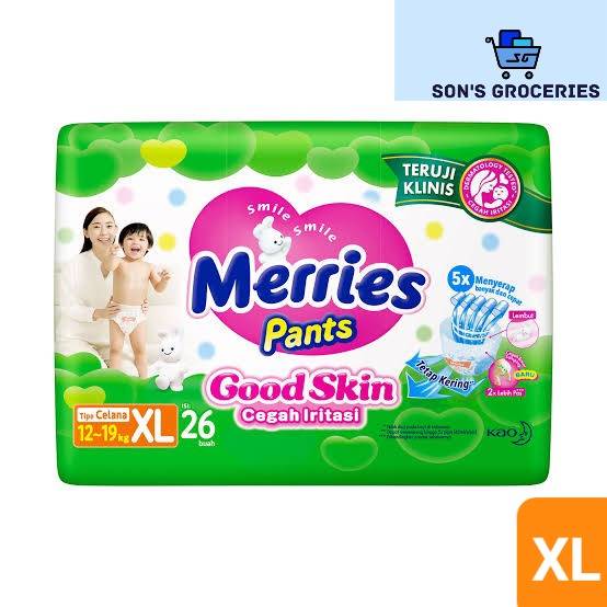 Jual Merries pants Good skin ukuran XL 26pcs | Shopee Indonesia