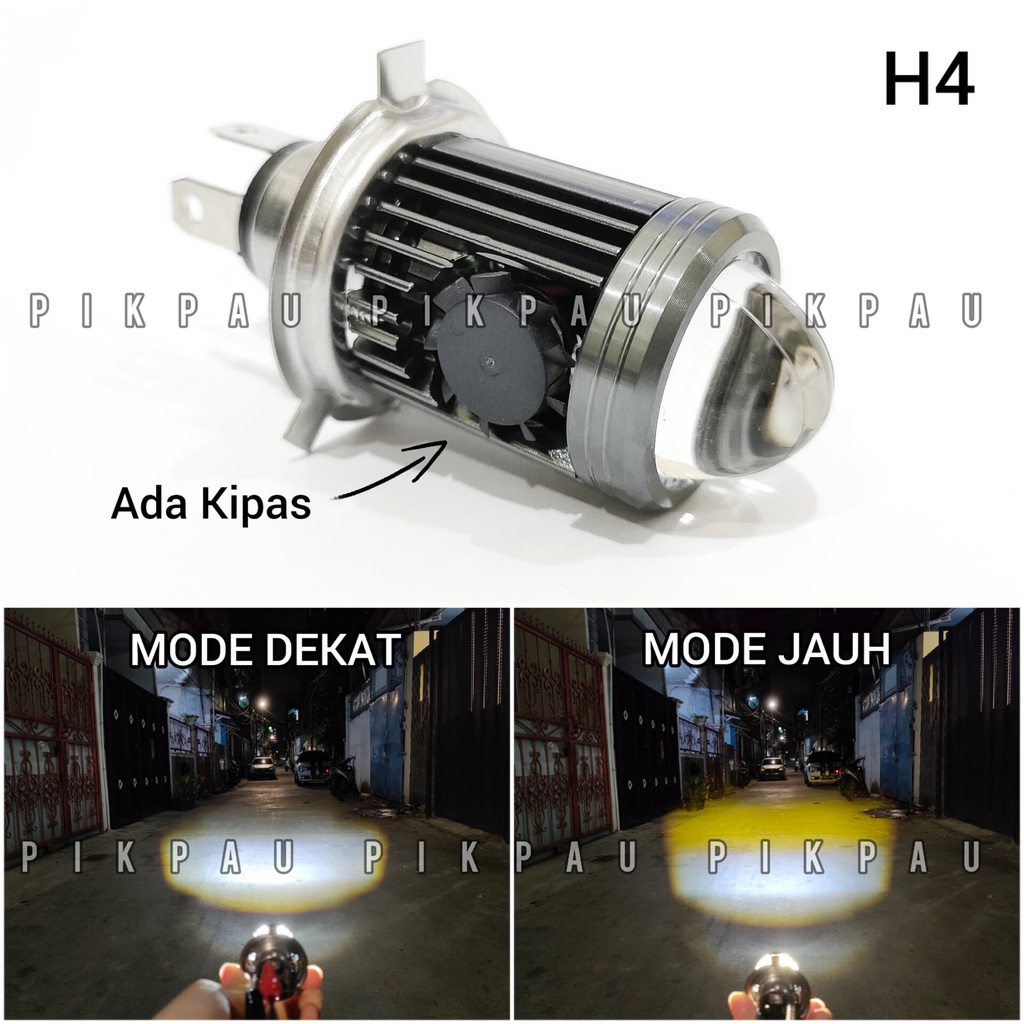Jual Lampu Utama LED H4 D3 Laser Kipas IBRIGHT Super Terang AC DC | Shopee Indonesia