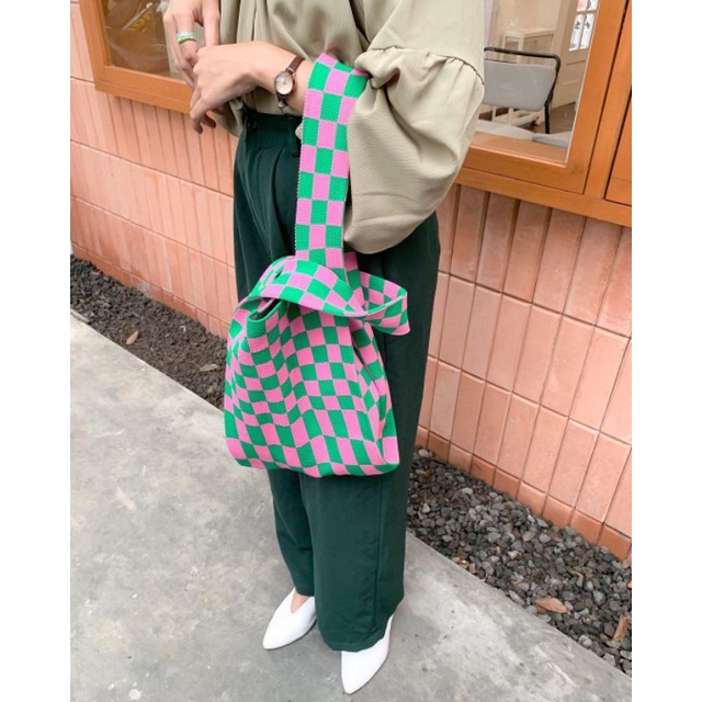 Jual Buffalow Bag Bangkok Knit Tote Bag Rajut Tas Buffalow | Shopee Indonesia