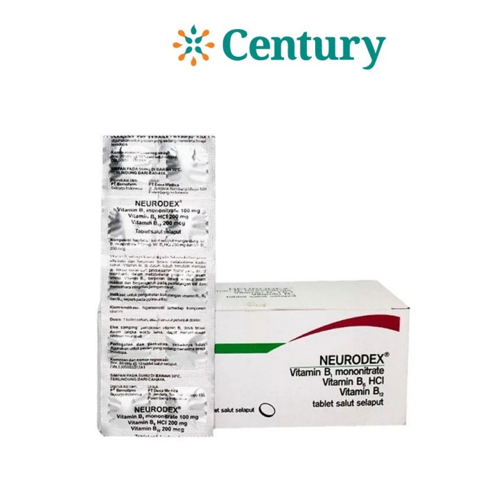 Jual NEURODEX TABLET 1 STRIP ISI 10 TABLET /VITAMIN B /PEGAL/VITAMIN ...