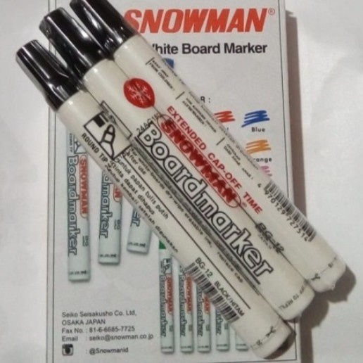 Jual Spidol WhiteBoard SNOWMAN ( spidol non permanent / bisa di hapus ...