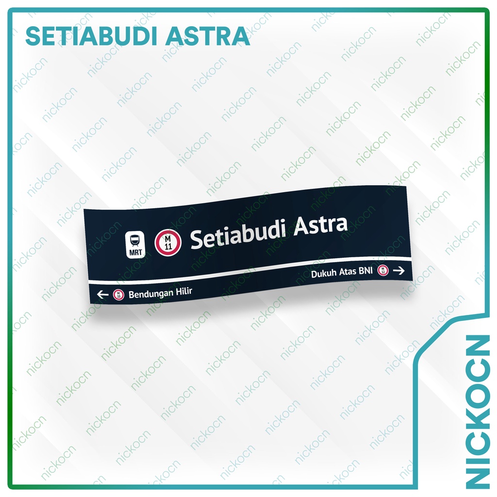 Jual Stiker Stasiun MRT Jakarta 2022 | Shopee Indonesia