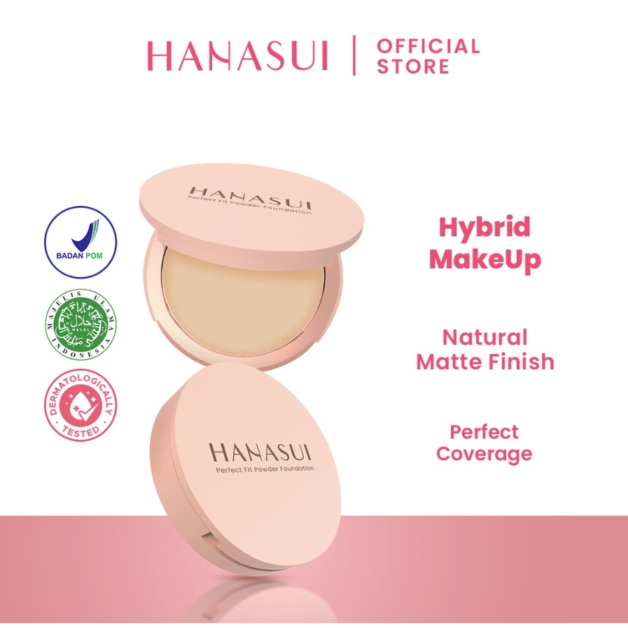 Jual Hanasui Perfect Fit Powder Foundation - 12.5 gram | Shopee Indonesia
