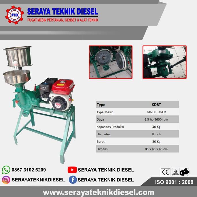 Jual Mesin Giling Tahu Tempe 8 Inch Set Dengan Gx200 Corong Stainless ...