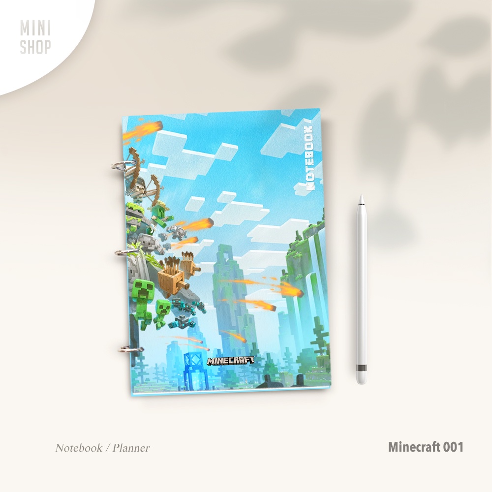 Jual Notebook A5 Minecraft - (buku tulis sekolah isi 100 lembar ...
