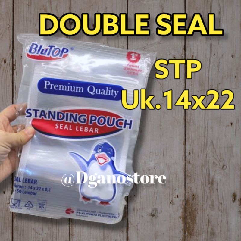 Jual Standing Pouch STP 14x22 Seal Lebar Double Seal/ Plastik klip ...