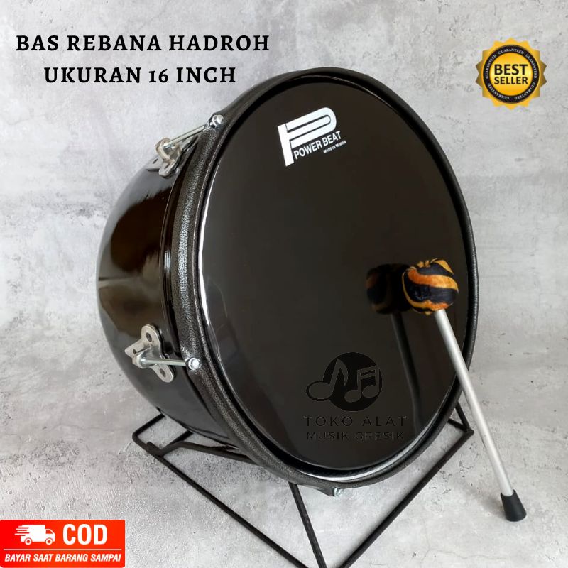 Jual Bass Hadroh ukuran 16 inch Bas Rebana Murah Alat Musik Tradisional ...