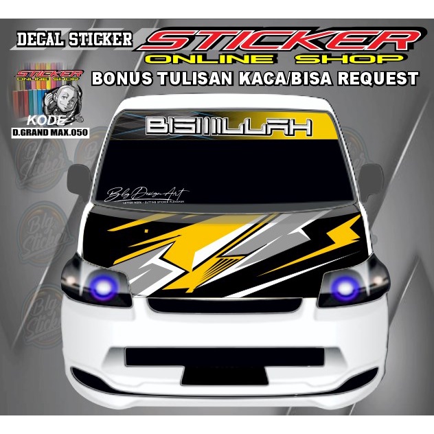 Jual Stiker decal pick up gran max boss muda stiker decal 044 ( BISA ...