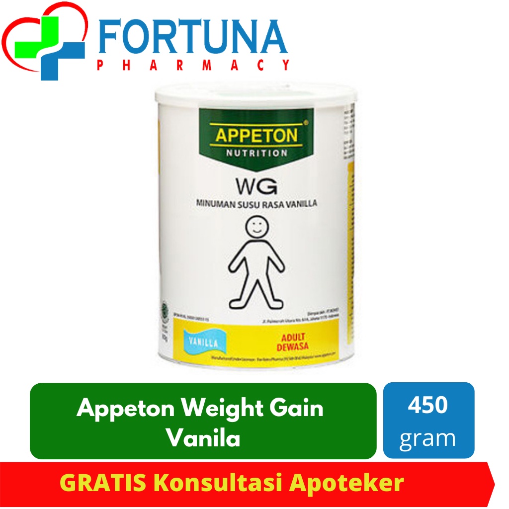 Jual Appeton weight gain vanilla 450 gr | Shopee Indonesia