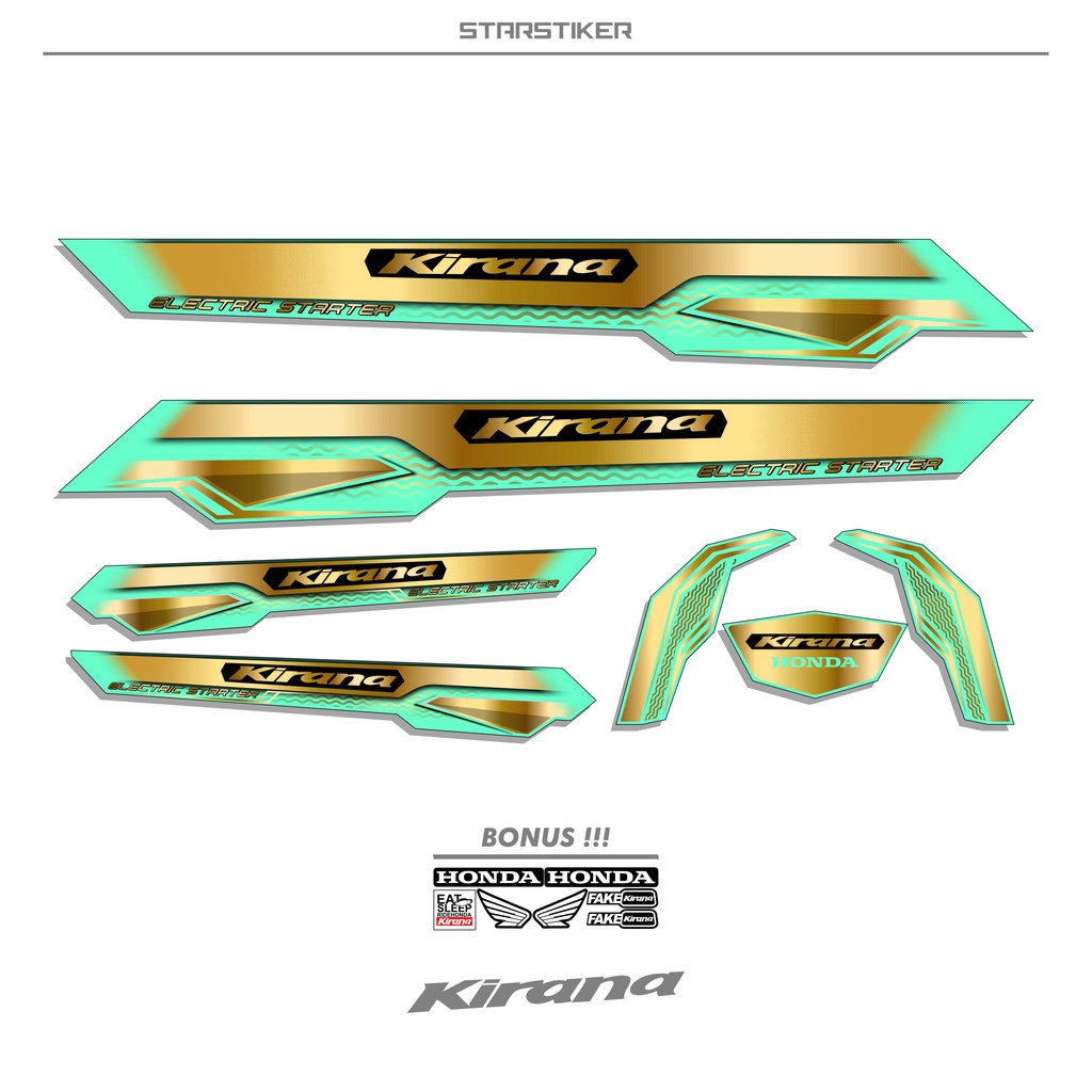 Jual HK10 DREAM 125 KIRANA / STRIPING KIRANA / STRIPING / STIKER HONDA ...