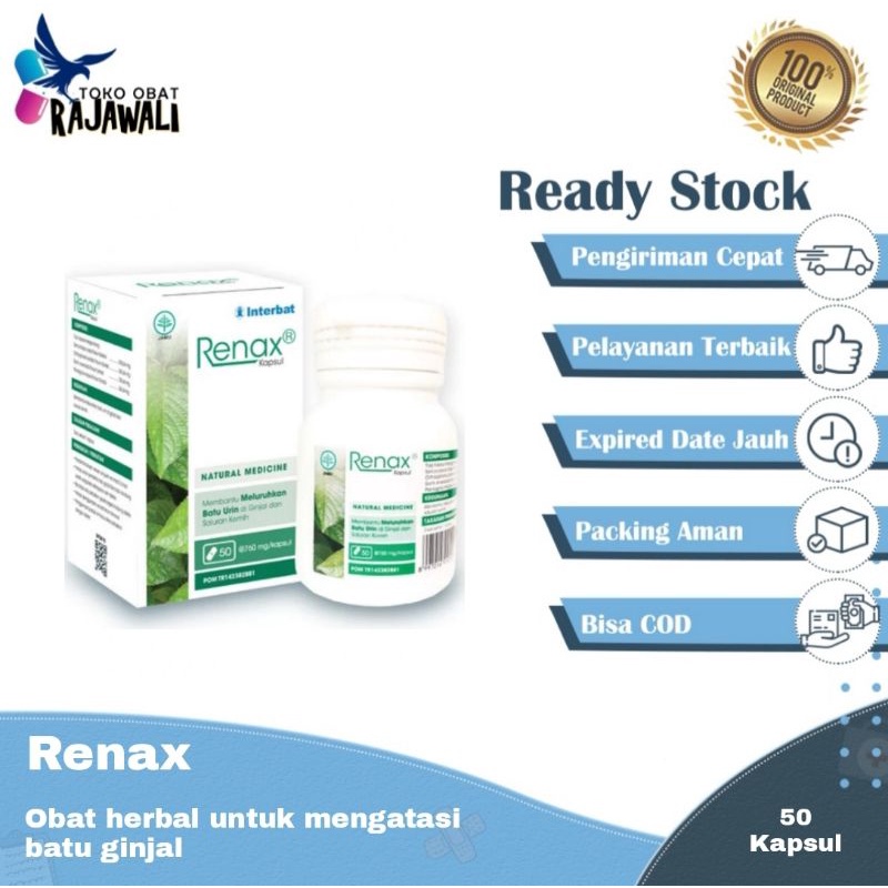 Jual renax kapsul untuk menghancurkan batu ginjal perbotol 50 tab ...