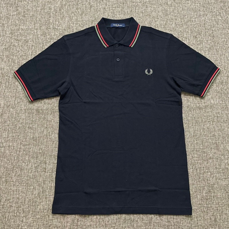 Jual Fred Perry Red Gold Tipped Polo Black Original / Fredperry ...
