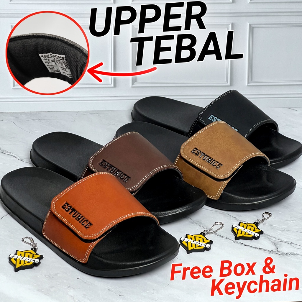Jual Sendal Slop Pria Sandal Slip On Pria - Austin Hook | Shopee Indonesia