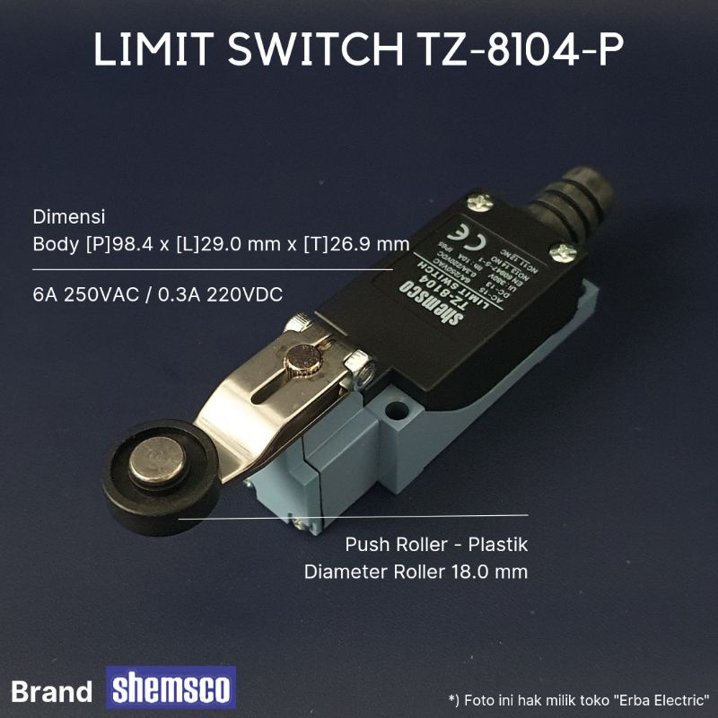 Jual Shemsco TZ-8104 6A AC 250v Limit Switch Saklar Pembatas Industri Setara CNTD | Shopee Indonesia