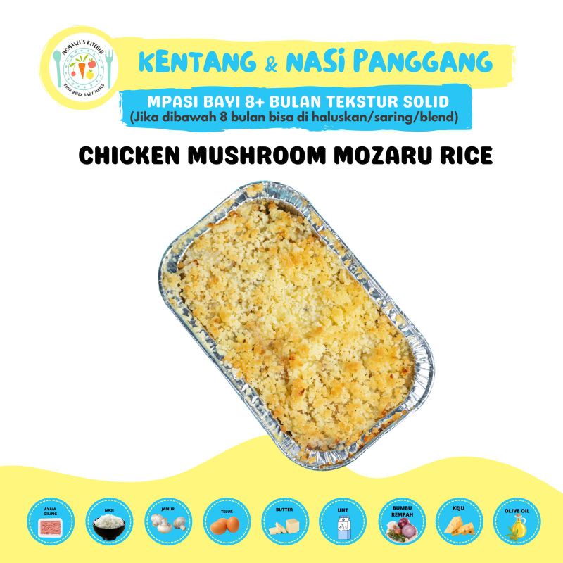 Jual CHICKEN MUSHROOM MOZARU RICE (CATERING MAKANAN BAYI ) | Shopee ...
