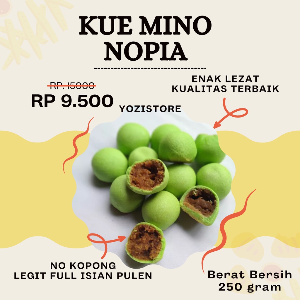 Jual Mino Nopia Banyumas Super Legit Paling Enak Dan Lezat Full Isian ...