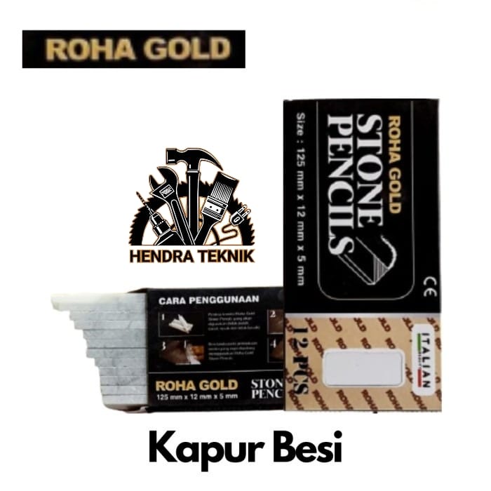 Jual ORIGINAL ROHA ISI 12btg KAPUR BESI STONE PENCIL PENSIL BESI ALAT TULIS LOGAM PENSIL LOGAM ...