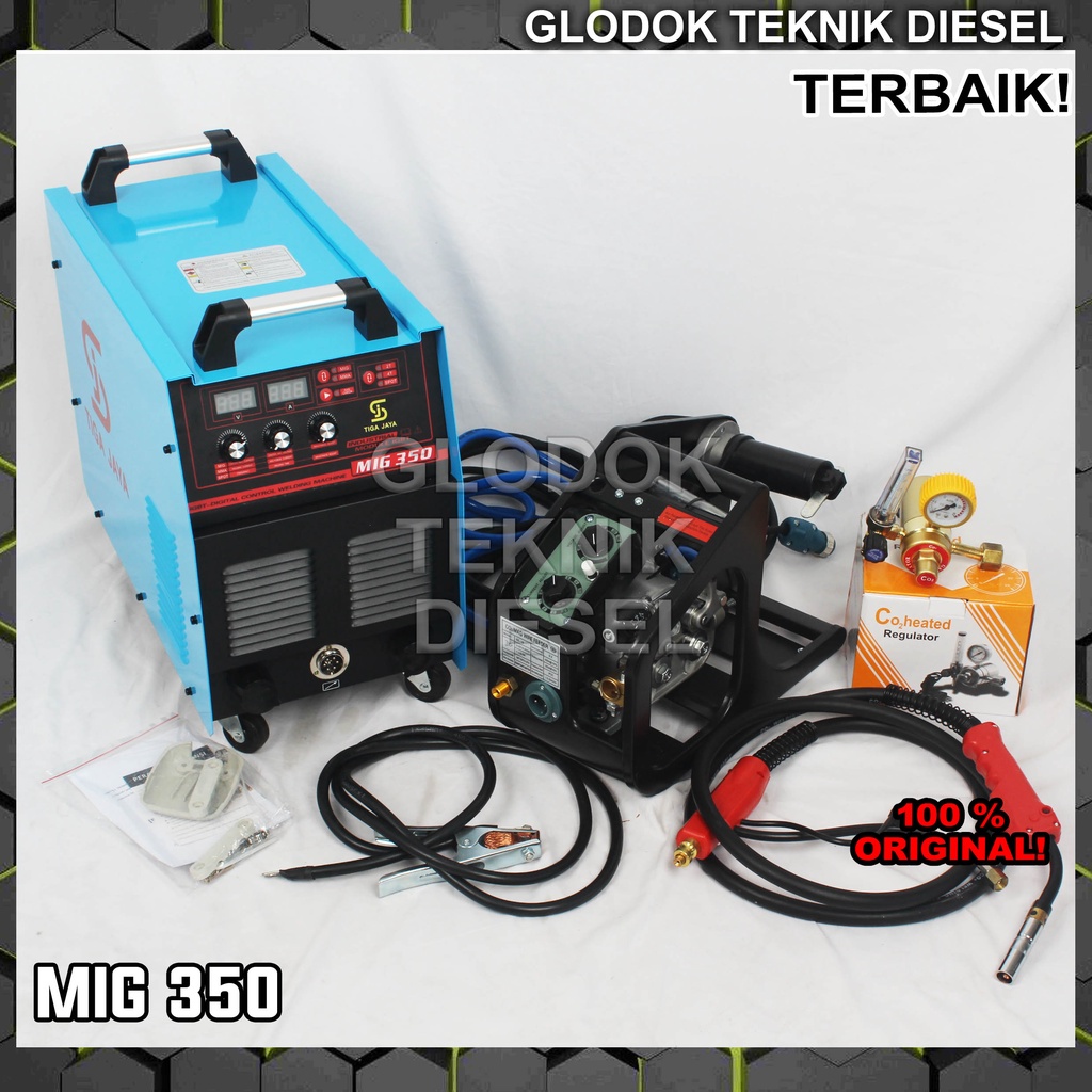 Jual Mesin Las MIG350 MIG 350 A CO2 + Wire Freeder TERBAIK | Shopee ...