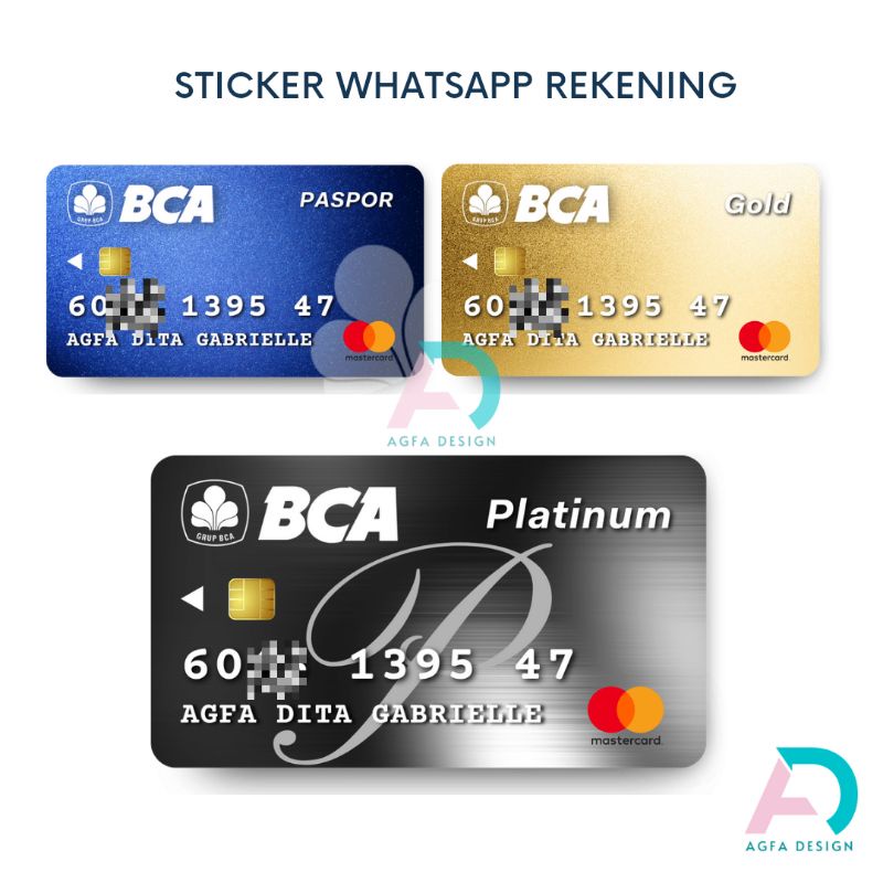 Jual STICKER WA REK BANK / WHATSAPP STIKER WA CUSTOM | Shopee Indonesia