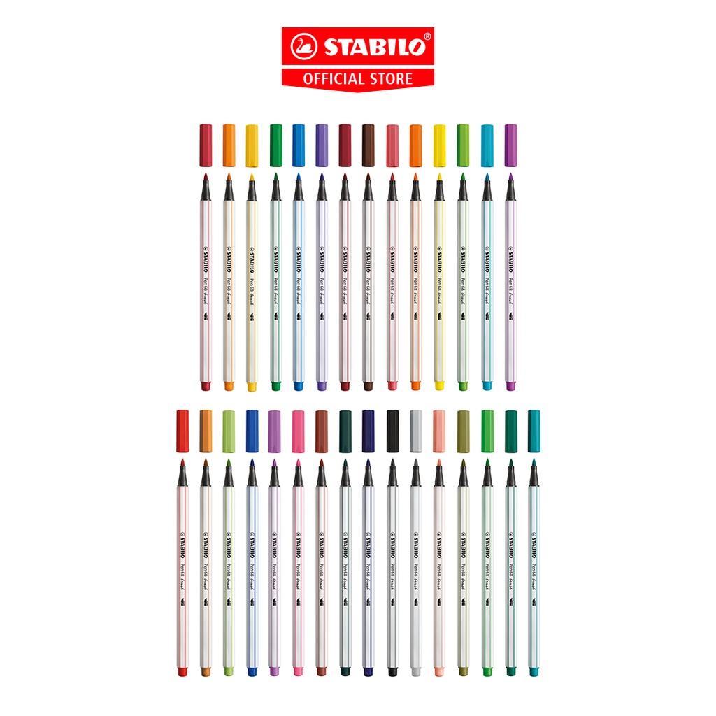 Jual STABILO Pen 68 Brush Premium Marker Kuas Kaligrafi Art Lettering ...