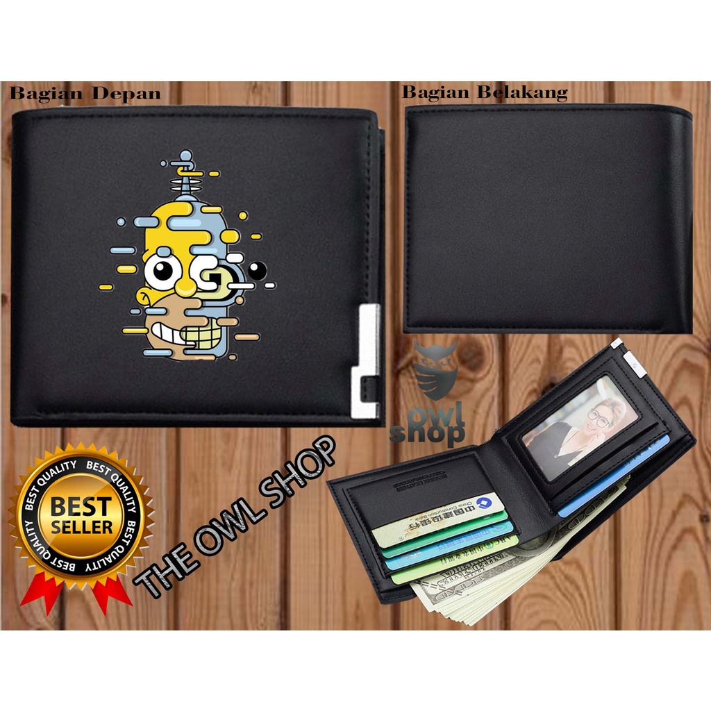 Jual Dompet Pria Lipat THE SIMPSON 2 Dompet Kulit Men Fashion Letter ...