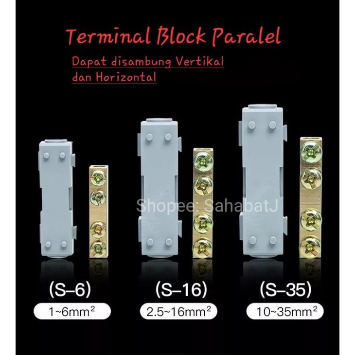 Jual Konektor Kabel Terminal Block Paralel Seri Sambungan Kabel Blok ...