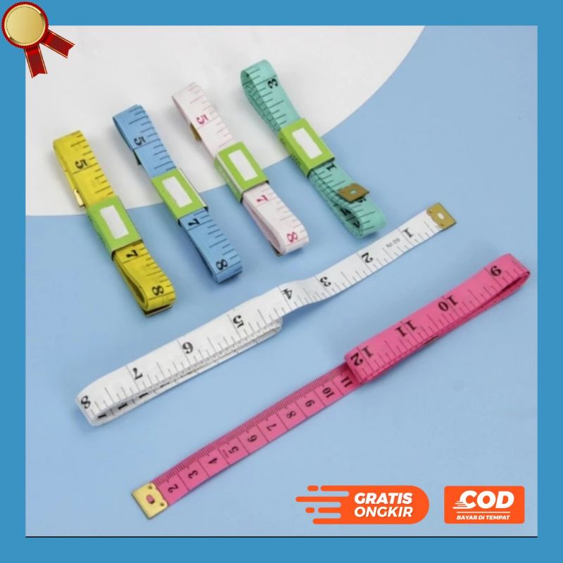 Jual meteran pita 150 cm , alat ukur kain tukang jahit 1.5m | Shopee ...