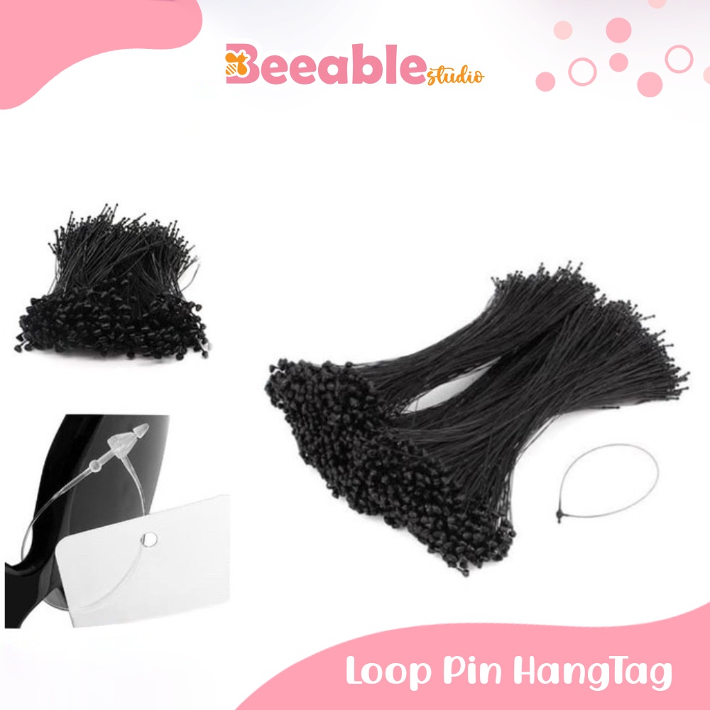 Jual [500pcs/1000pcs] Tali Hangtag Plastik Loop Pin Hang Tag | Shopee ...