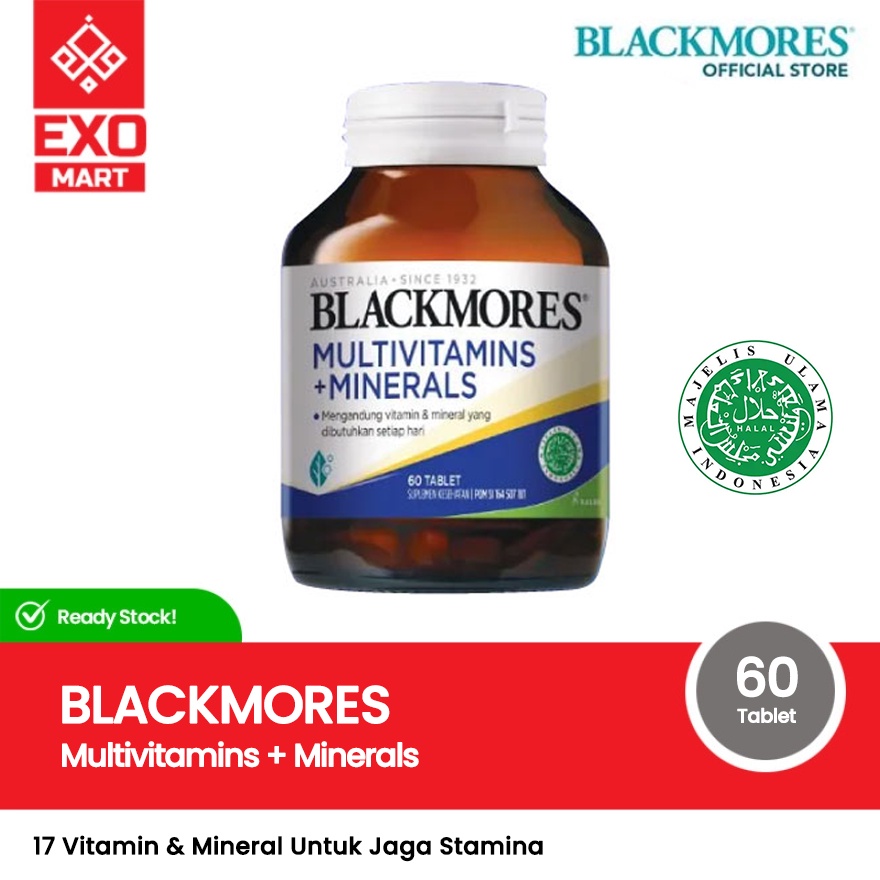 Jual BLACKMORES - Multivitamins + Minerals 60 Tablet Multivitamin Mineral BPOM Kalbe | Shopee ...