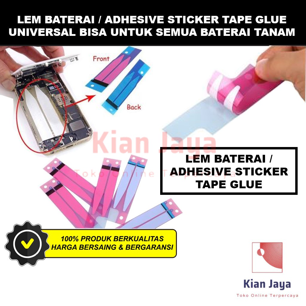 Jual Lem Perekat Baterai Adhesive Sticker Tape Glue Universal Untuk ...