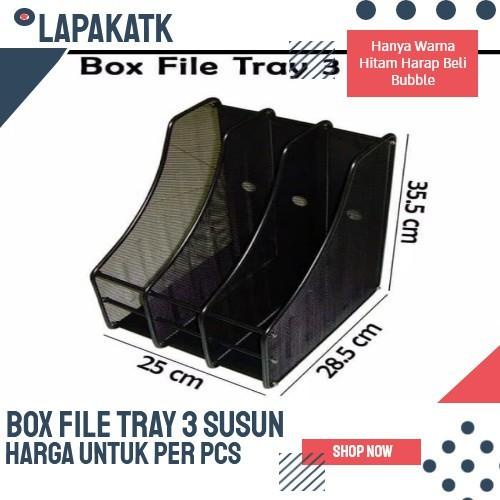 Jual Boxfile besi / Box file besi 3 sekat | Shopee Indonesia