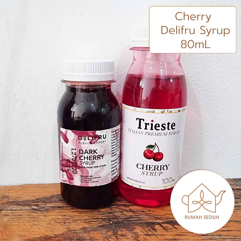 Jual 100mL Trieste Cherry Syrup - Sirup Ceri Delifru Dark CHerry Sirop ...