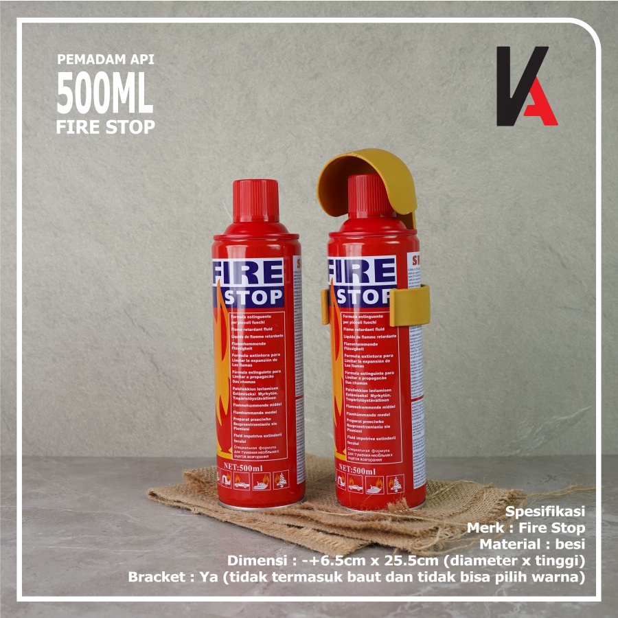 Jual Alat Pemadam Api Mini Apar Fire Stop Mobil 500ml Promo + Breket ...