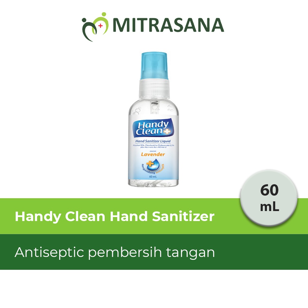 Jual Handy Clean Hand Sanitizer Liquid 60 ML | Shopee Indonesia