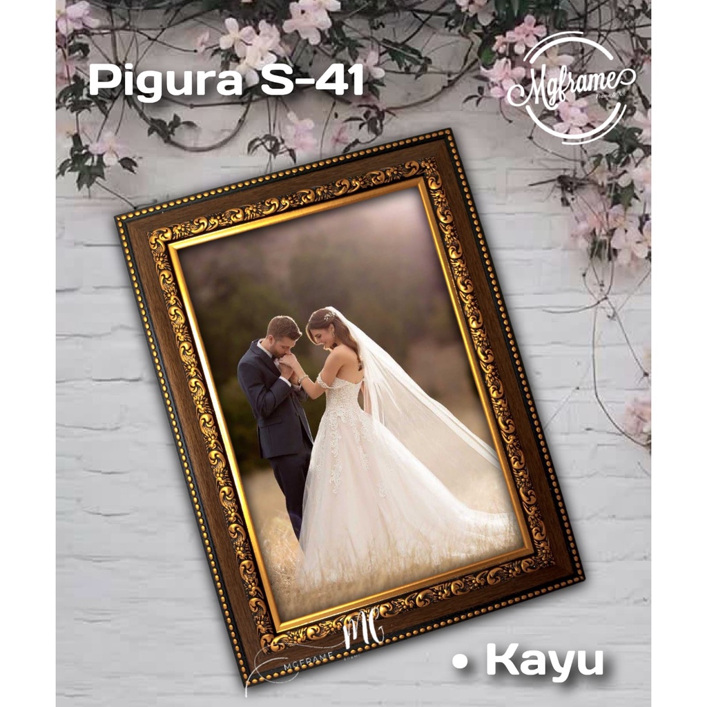 Jual Bingkai pigura foto 10R 10RS A4 frame pigura foto | pigora figura 4cm | Shopee Indonesia