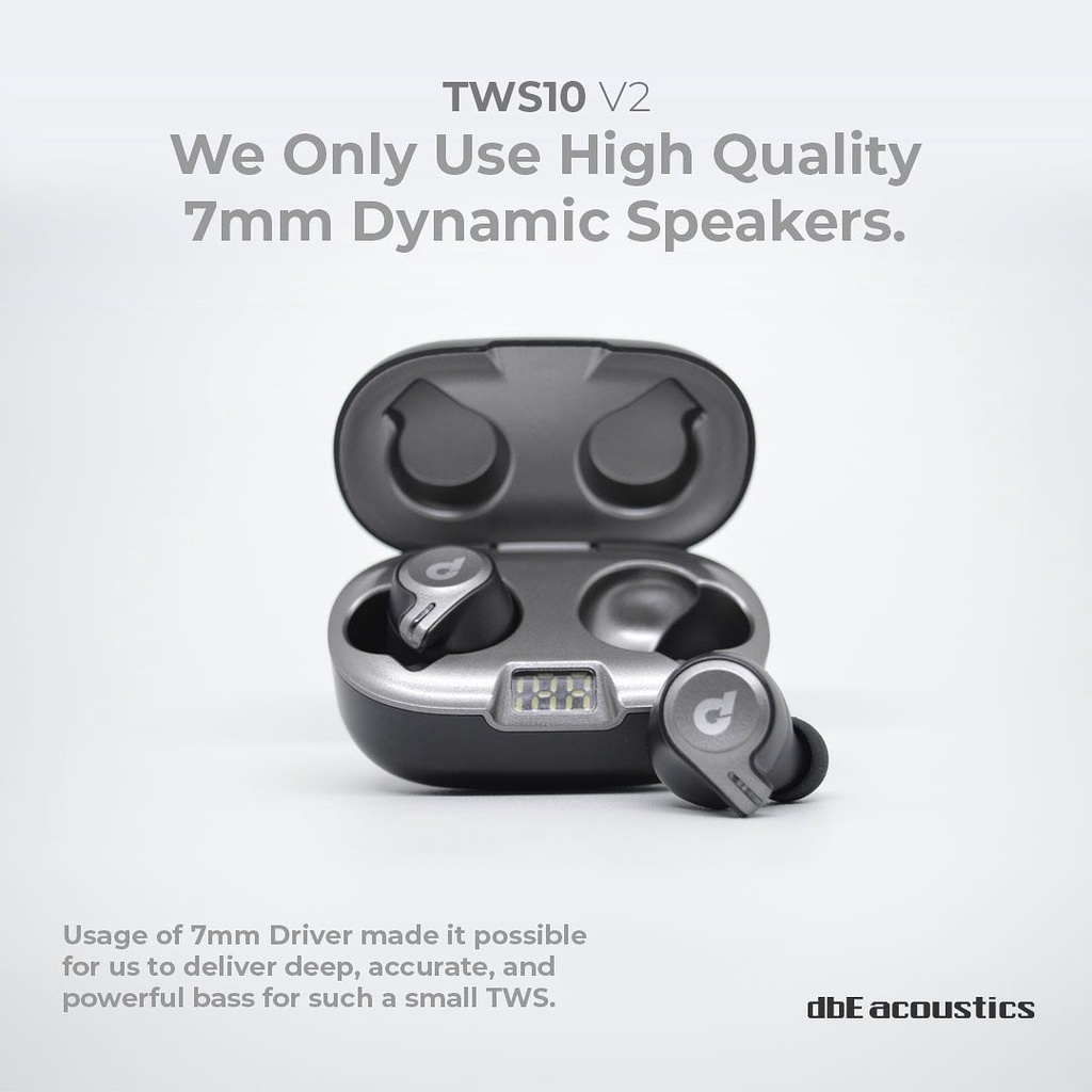 Jual TWS dbE Acoustics TWS10 V2 Bluetooth 5.0 Special Dynamic Driver ...