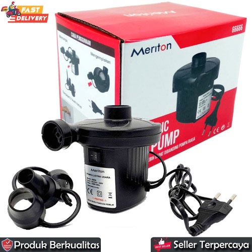 Jual POMPA ANGIN LISTRIK ELEKTRIK MERITON 66666 2 FUNGSI TIUP DAN SEDOT KOLAM KASUR TIUP BAN ...