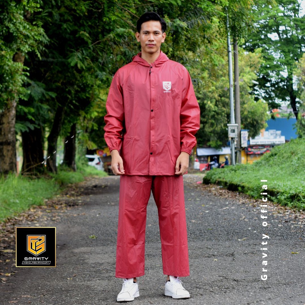 Jual Jas Hujan GRAVITY Pria Wanita Mantel Hujan Jas Ujan Dewasa Raincoat Pria Wanita Tebal Keren ...