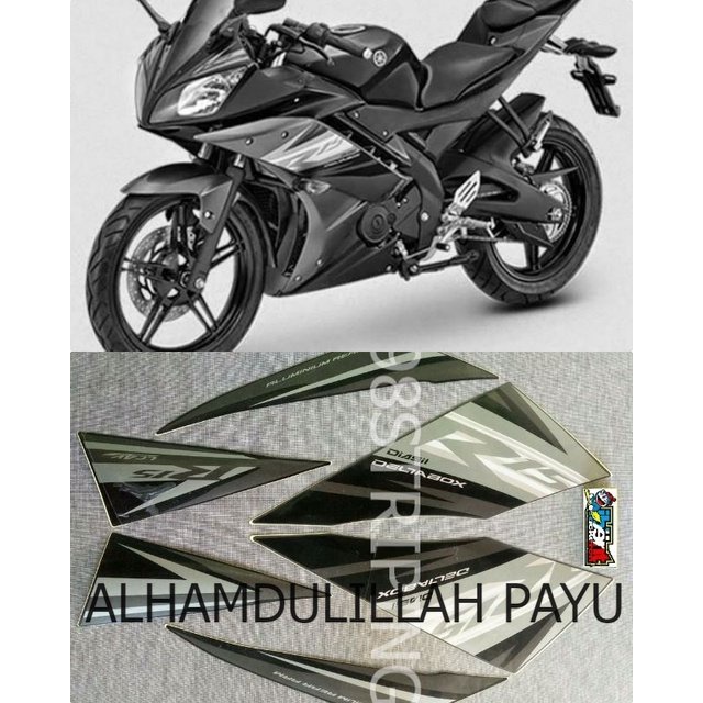 Jual STIKER R15 HITAM TAHUN 2014 2015 STRIPING LIS STANDAR ORI YAMAHA ...