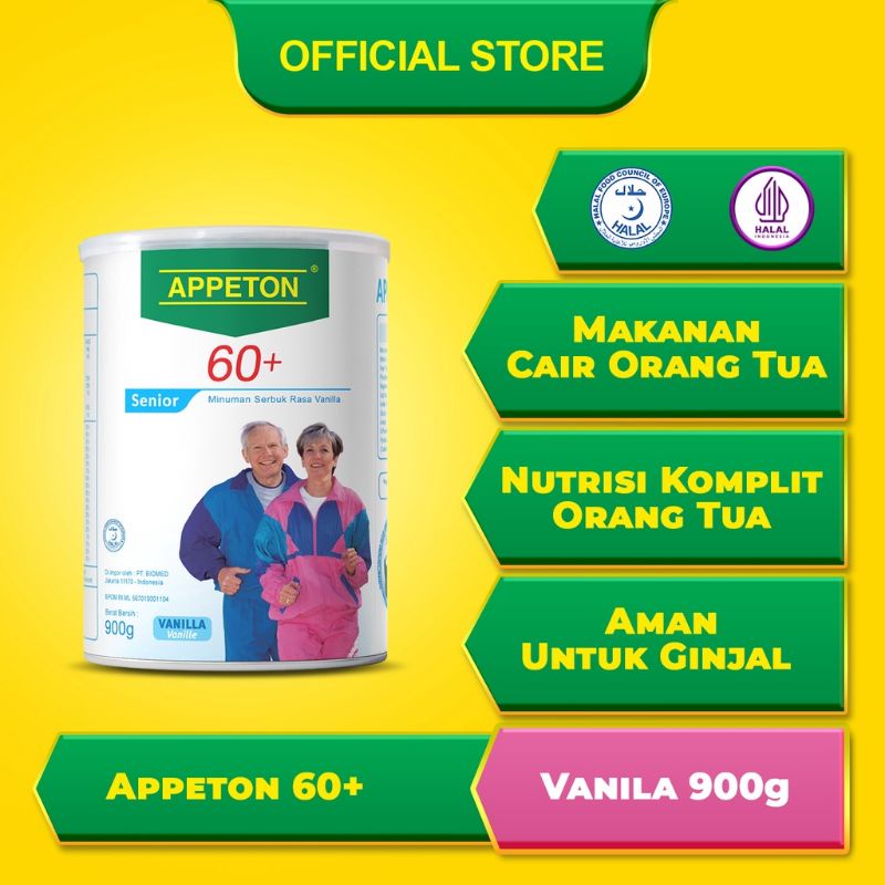 Jual Appeton Senior 60+ 400gr 900 gram Rasa Vanila Vanilla - Susu ...