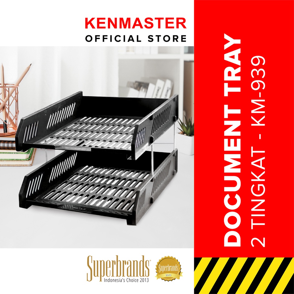 Jual Document Tray KM-939 / Rak File 2 Susun Kenmaster - OL067 | Shopee ...